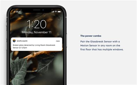 Amazon Com SimpliSafe Glassbreak Sensor Ft Range Sound Detection Technology