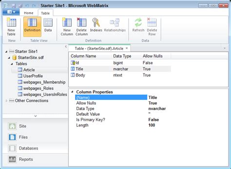 Welcome To The Webmatrix Introducing Microsofts New Web Stack Imar