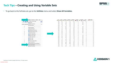 Spss Statistics Creating And Using Variable Sets In Ibm Spss