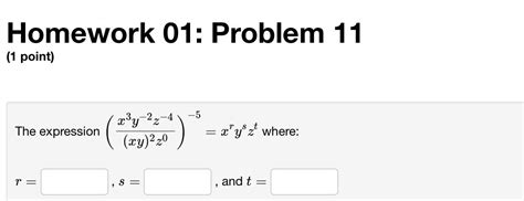 Solved Homework 01 Problem 9 1 Point The Expression