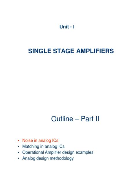 Bei012 Analog Integrated Circuit Design Pdf Amplifier Operational Amplifier