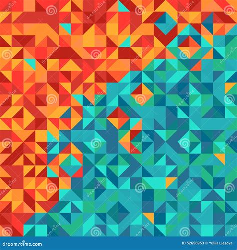 Colorful Abstract Background With Triangle Pattern Stock Vector Illustration Of Background