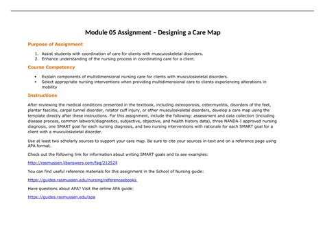 Osteomyelitis Care Map Nur 2356 Multidimensional Care I 2356