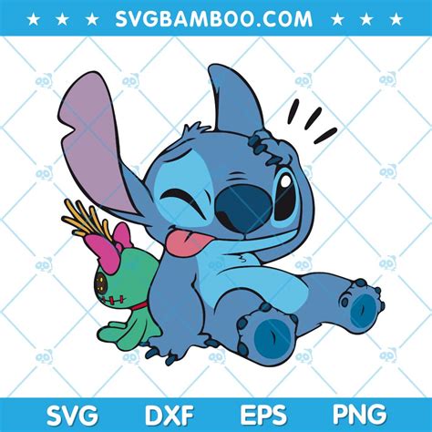Cute Stitch And Doll Scrump SVG Stitch And Scrump SVG