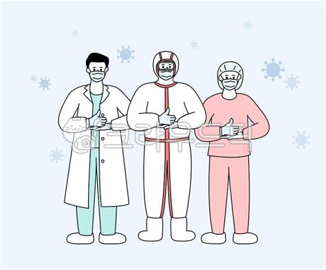 코로나 의료진 덕분에 코로나19 의사선생님 사진이미지일러스트캘리그라피 프레즌트작가