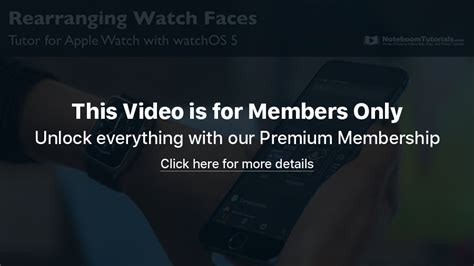 Rearrange Your Apple Watch Faces Noteboom Tutorials