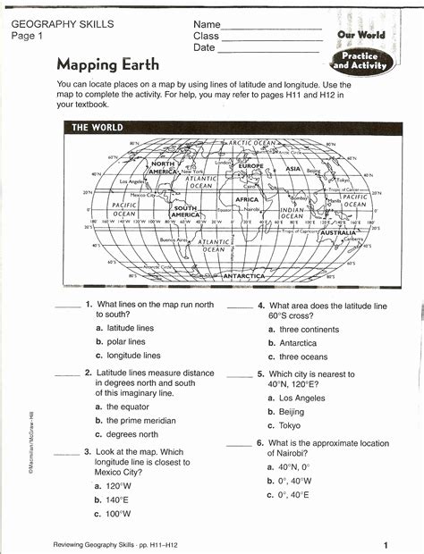 Topographic Map Reading Worksheet Netvs Db Excel