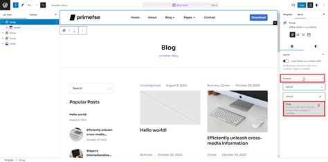 How To Create A Wordpress Sticky Header Without Plugin Using A Group Block Motopress