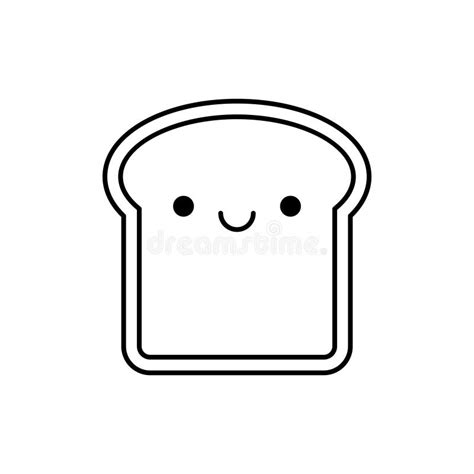 Cartoon Coloring Bread Stock Illustrations 944 Cartoon Coloring Bread