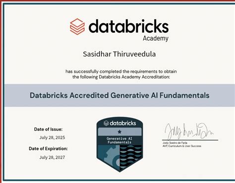 Genai Llms Databricks Generativeai Certification Ai