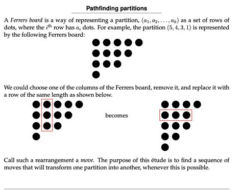 Solved Pathfinding Partitionsa Ferrers Board Is A Way Of