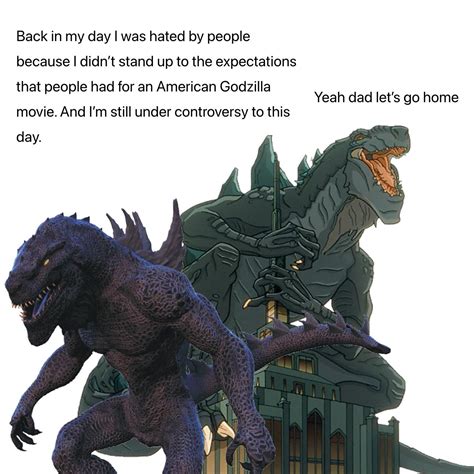 Meme Do Godzilla 1998 Godzilla 10 Year Celebration By Geekyaustin