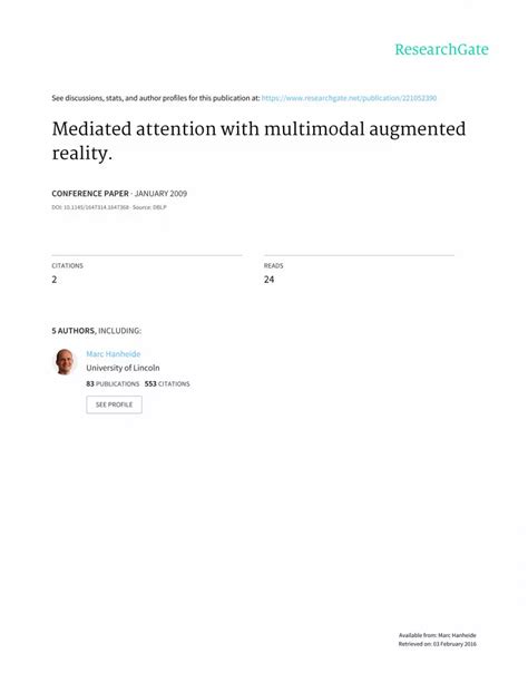 Pdf Mediated Attention With Multimodal Augmented Reality Dokumen Tips