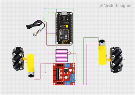 esp8266 controlled dual motor robot with inductive sensing how to guide and editable circuit