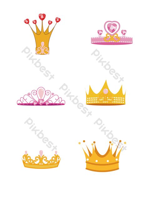 Cute Princess Crown Vector Png Images Psd Free Download Pikbest