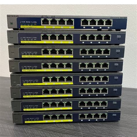 Netgear Gs108pe 8 Port With 4 Ports Poe Gigabit Ethernet Lan