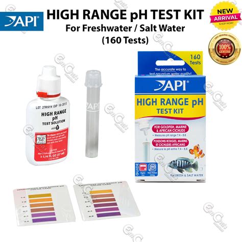 Api High Range Ph Test Kit 160 Tests For Freshwater And Saltwater Use