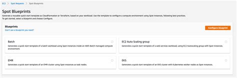Spot Blueprints Ec2 Spot Workshops