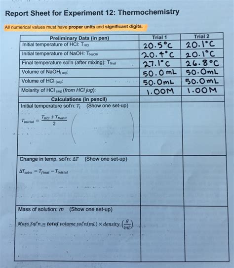 Thermochemistry Examples