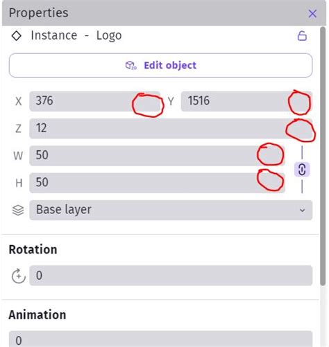 New Properties Panel Missing Arrows Feature Requests Gdevelop Forum