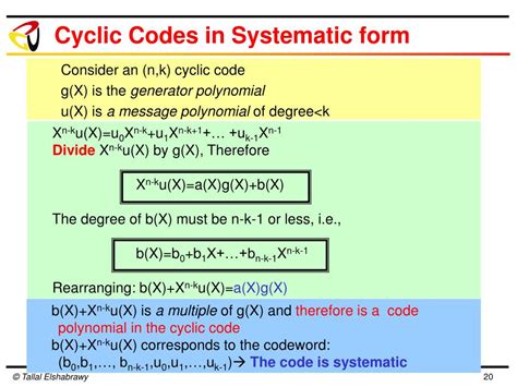Ppt Iii Cyclic Codes Powerpoint Presentation Free Download Id6782678
