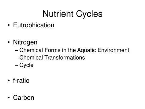 PPT Nutrient Cycles PowerPoint Presentation Free Download ID