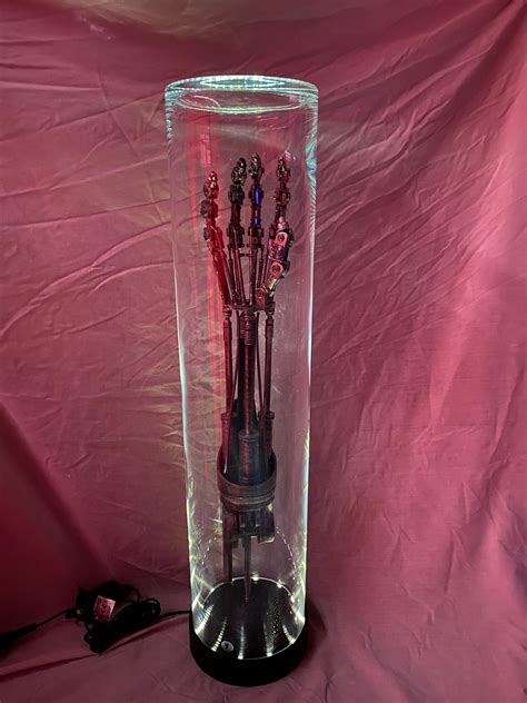 T2 Terminator T 800 Endoskeleton Arm Light Up Display Life Etsy