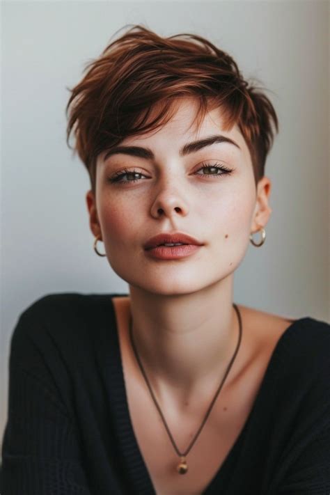 40 Pixie Fade Hairstyles Espresso Tonic Pixie In 2024 Short Hair