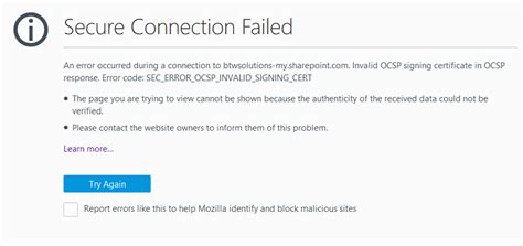 field notes of a computer geek firefox error accessing office 365