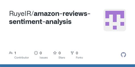 Github Ruyelr Amazon Reviews Sentiment Analysis