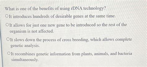 Solved What Is One Of The Benefits Of Using Rdna