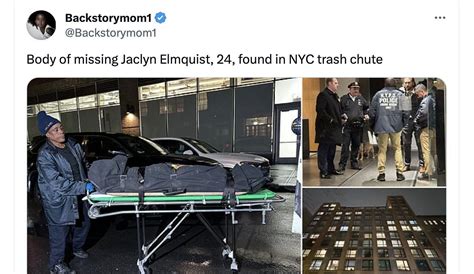 Who Was Jaclyn Elmquist Missing Nyc Womans Body Found In Garbage Chute
