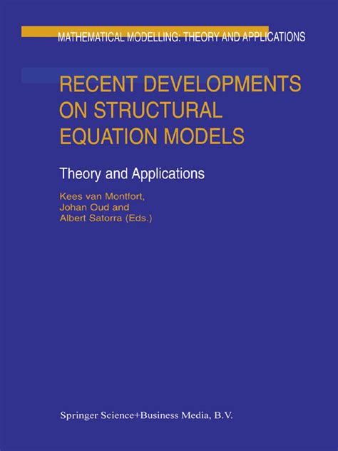 Mathematical Modelling Theory And Applications 19 Ab Mooijaart Kees