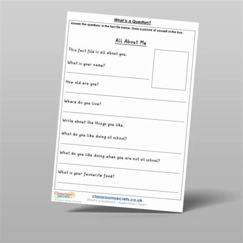 Year 1 What Is A Question Application Resource Classroom Secrets