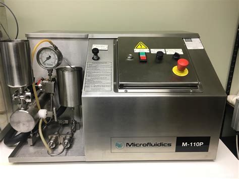 Used Microfluidics Lab Scale M 110p Microfluidizer Pressure Range 2