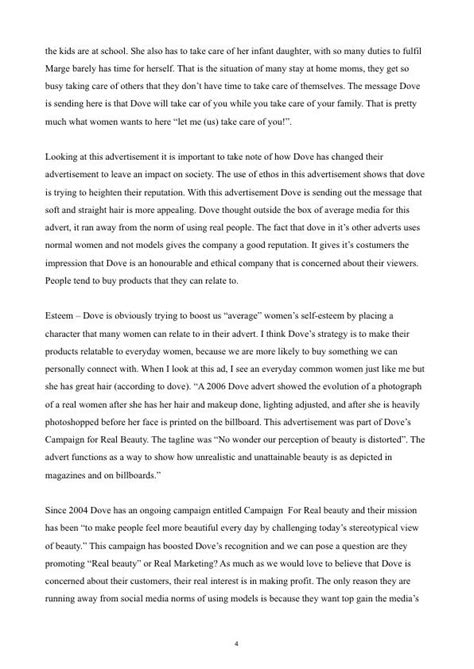 Semiotic Analysis Of A Dove Advertisement Grin Grin