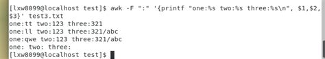 linux awk常用命令 awk f {print 2 3} test txt csdn博客