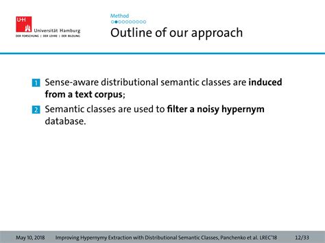Improving Hypernymy Extraction With Distributional Semantic Classes Ppt