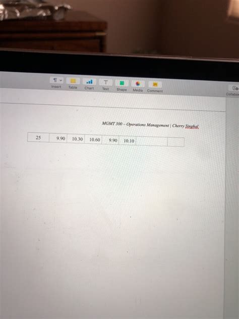 Solved Procedure Step 1 Calculate The Mean X Bar And Chegg Com