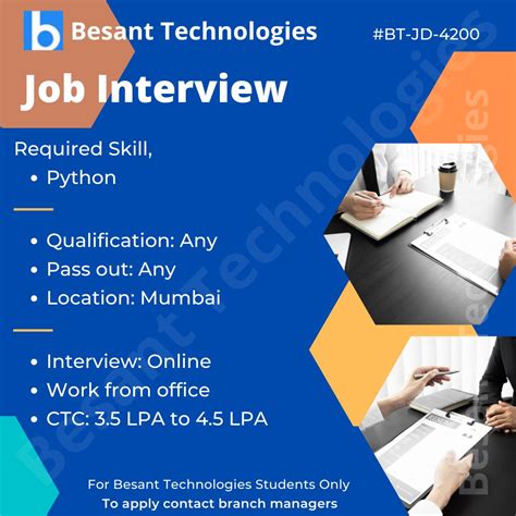 Besant Technologies On Linkedin Python Mumbai Placements
