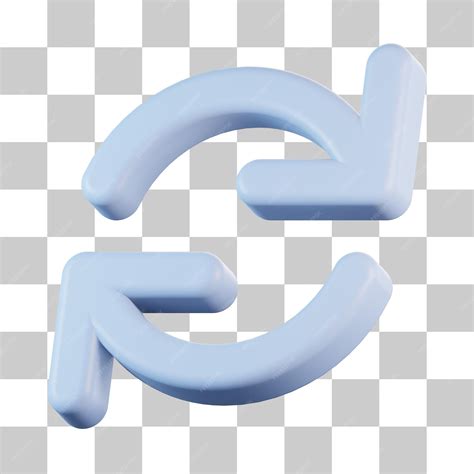 premium psd loading arrow 3d icon