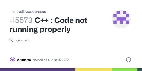C Code Not Running Properly · Issue 5573 · Microsoftvscode Docs
