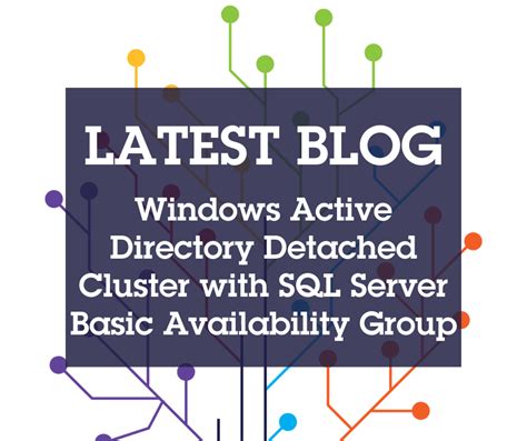 Windows Active Directory Detached Cluster With SQL Server Basic