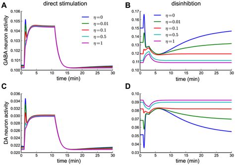 Temporal Dynamics Of Gaba And Da Neuron Activity In Response To 1 µm