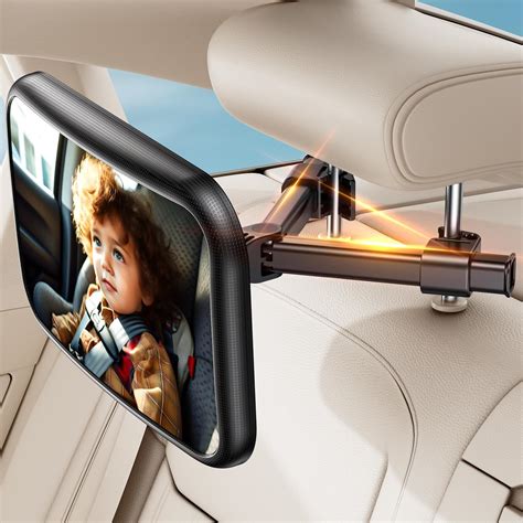 Miroir Voiture Bébé Retroviseur Siege Voiture Bebe Incassable Miroir