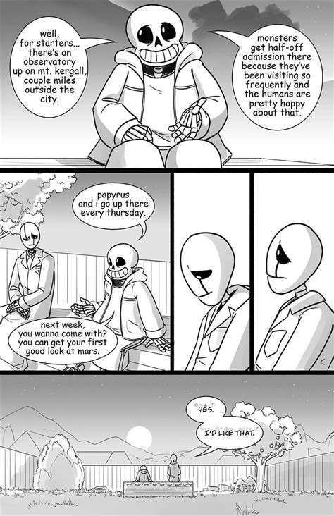 Pg Lynx S Art And Comics Sans And Gaster Have A Quiet Talk After Undertale Comic