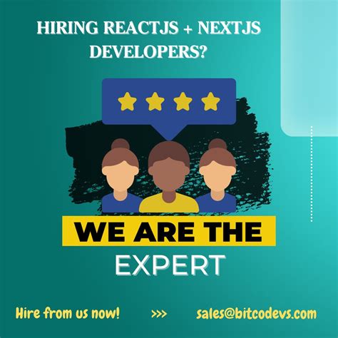 Bitcodevs Digital On Linkedin Reactjs Nextjs Hirenow Bitcodevs
