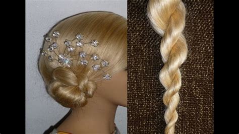 Простая быстрая причёска в школу на работу на каждый день для средних длинных волос Youtube