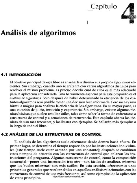 11 Fundamentos De Algoritmia Capitulo 4 Análisis De Algoritmos Pdf