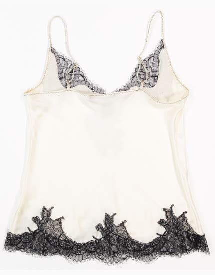 Helen Sanchez Portia Ivory Silk And Lace Camisole Catriona